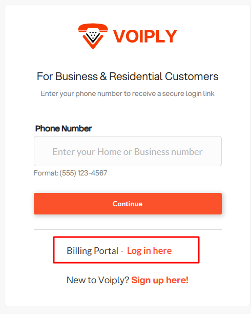 Access Your Voiply Billing Portal