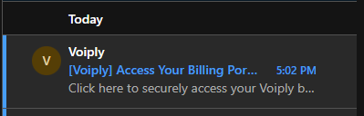 Access Your Voiply Billing Portal
