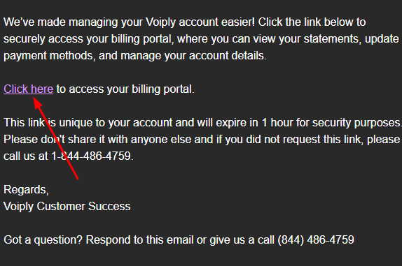 Access Your Voiply Billing Portal
